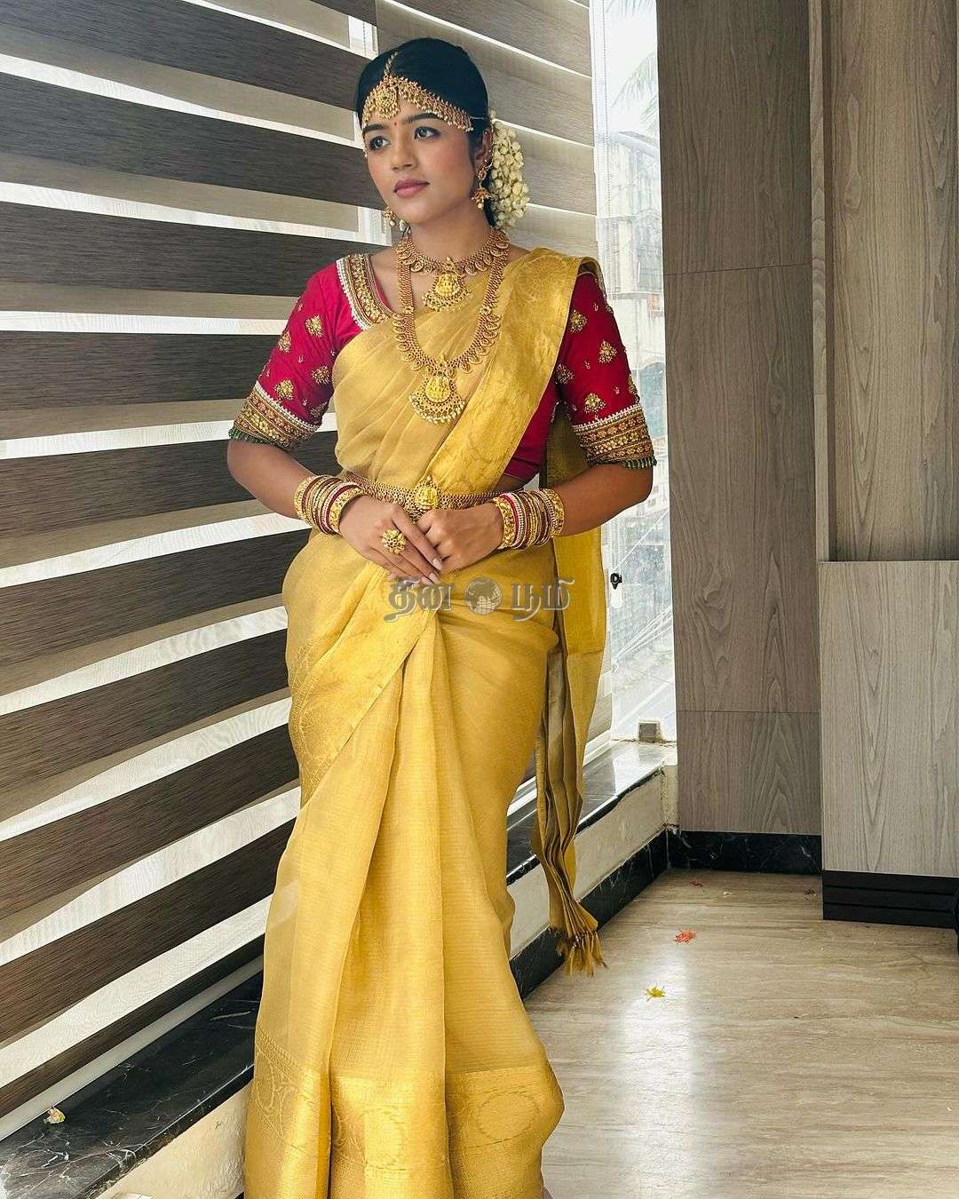 Actress Suveta Shrimpton's Traditional Looks In Silk Saree | தின பூமி