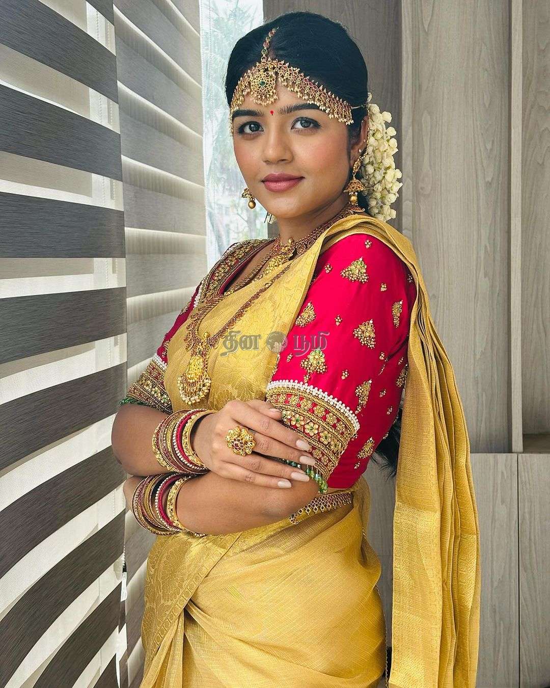 Actress Suveta Shrimpton's Traditional Looks In Silk Saree | தின பூமி